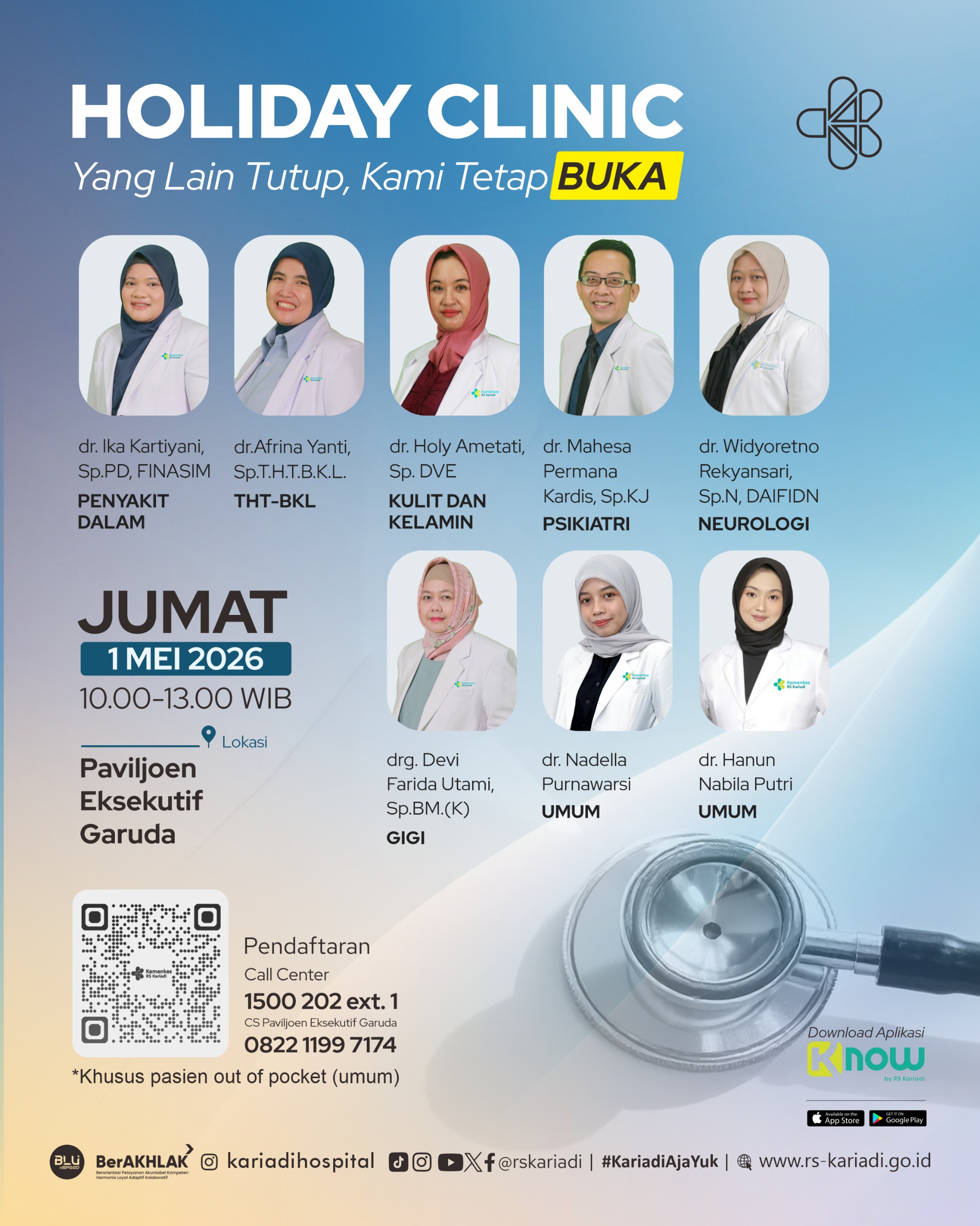Website Utama - RSUP Dr. Kariadi Semarang | Holiday Clinic 2 Mei 2026